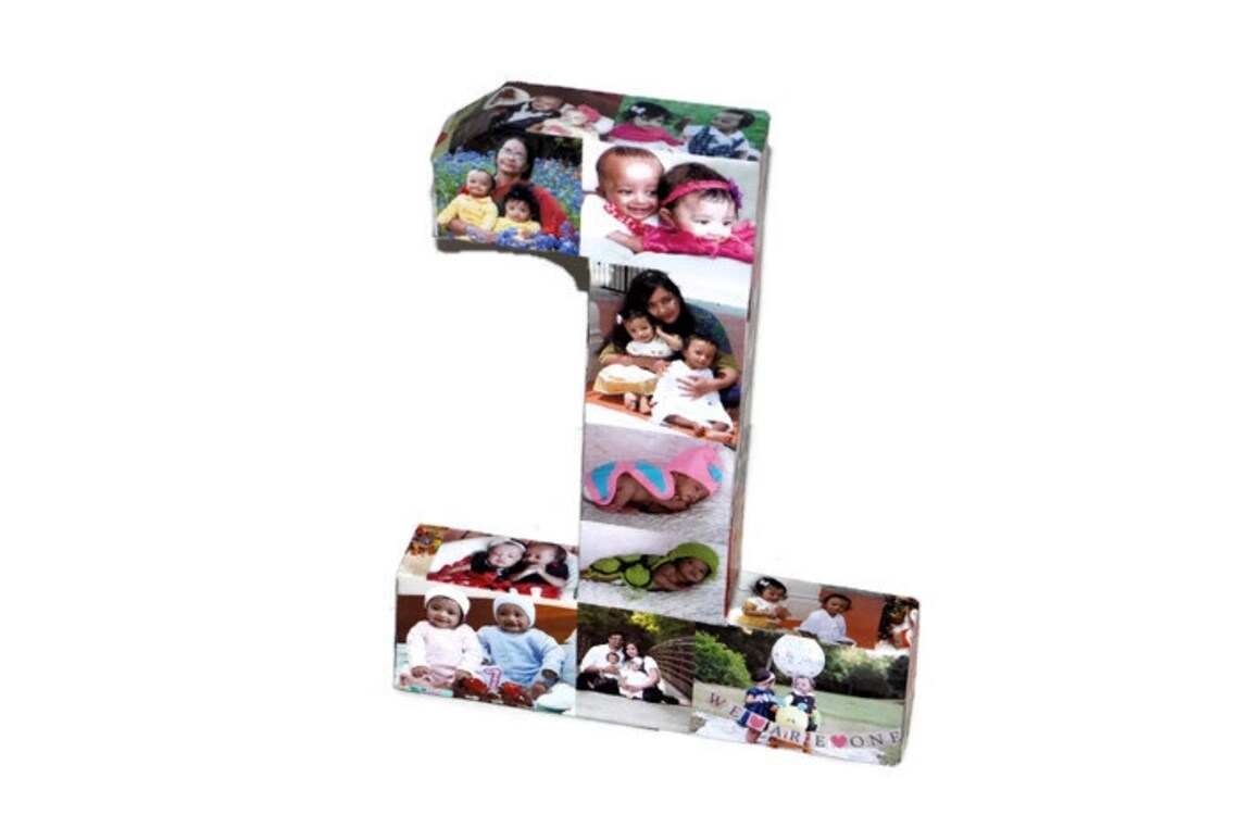 Baby's First Birthday Number 1 One 1st Wedding Anniversary - Etsy