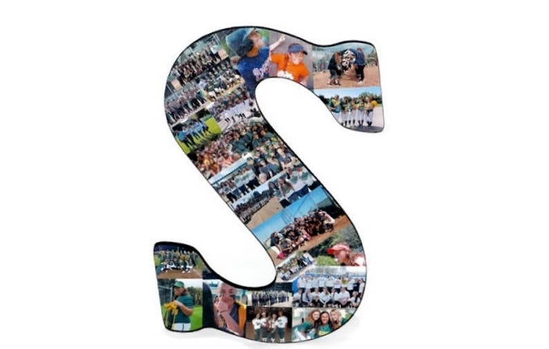 PHOTO LETTER COLLAGE Letter With Photos Initial Collage - Etsy