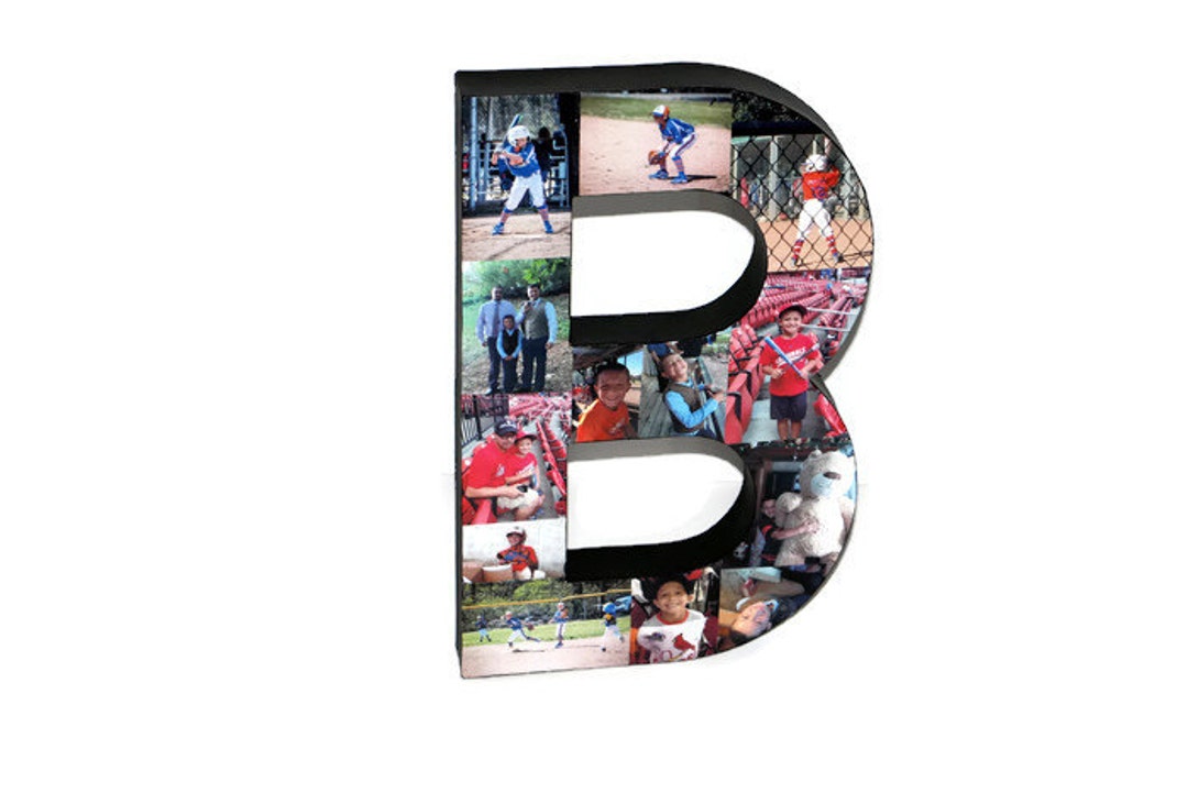 3D 16" Huge Photo Letter Collage Gift Picture Frame Children's, College ...