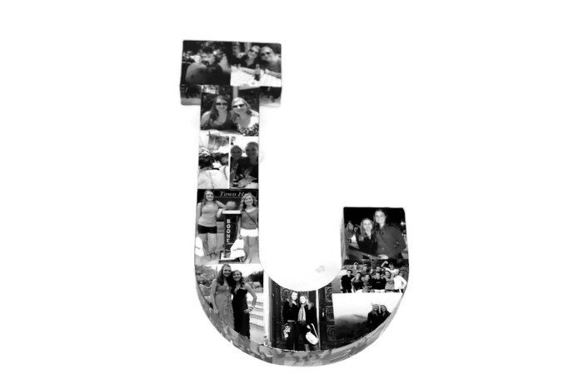 Photo Collage Letter | Girlfriend, Boyfriend Gift | College Dorm Room ...