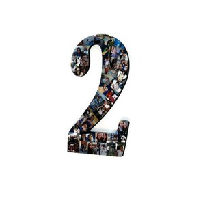 2 Number 2 Photo Number Collage Huge Picture Frame College Sport 2nd ...