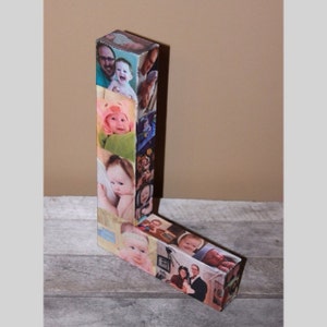 Personalized Letter Photo Collage | 3D Monogram, Custom Keepsake - Etsy