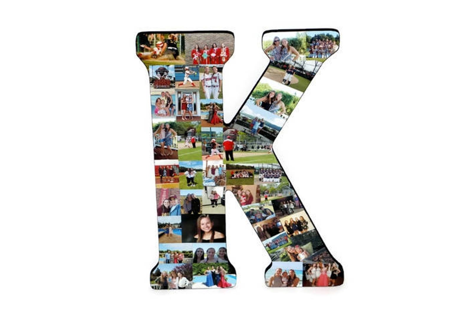 Letter Photo Collage Letter College HUGE 18" Anniversary Engagement ...