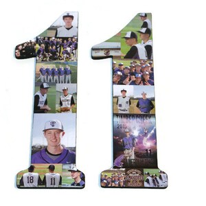 18 Number Photo Collage Huge 18" Double Digit Birthday 10th, 20th, 50 ...