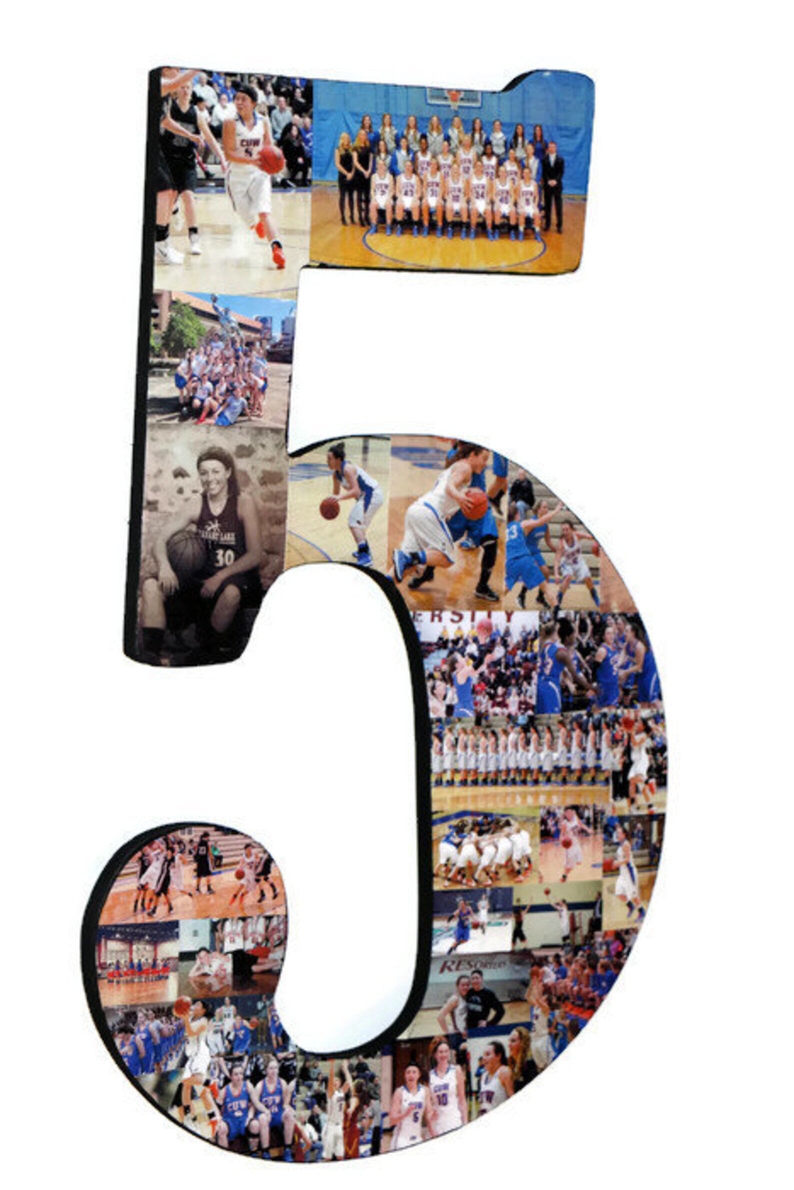 Number 5 Five With Photos Number Collage 5th Wedding Anniversary 18 ...