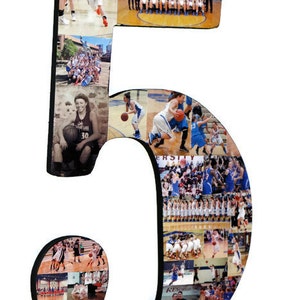 Number 5 Five With Photos Number Collage 5th Wedding Anniversary 18 ...
