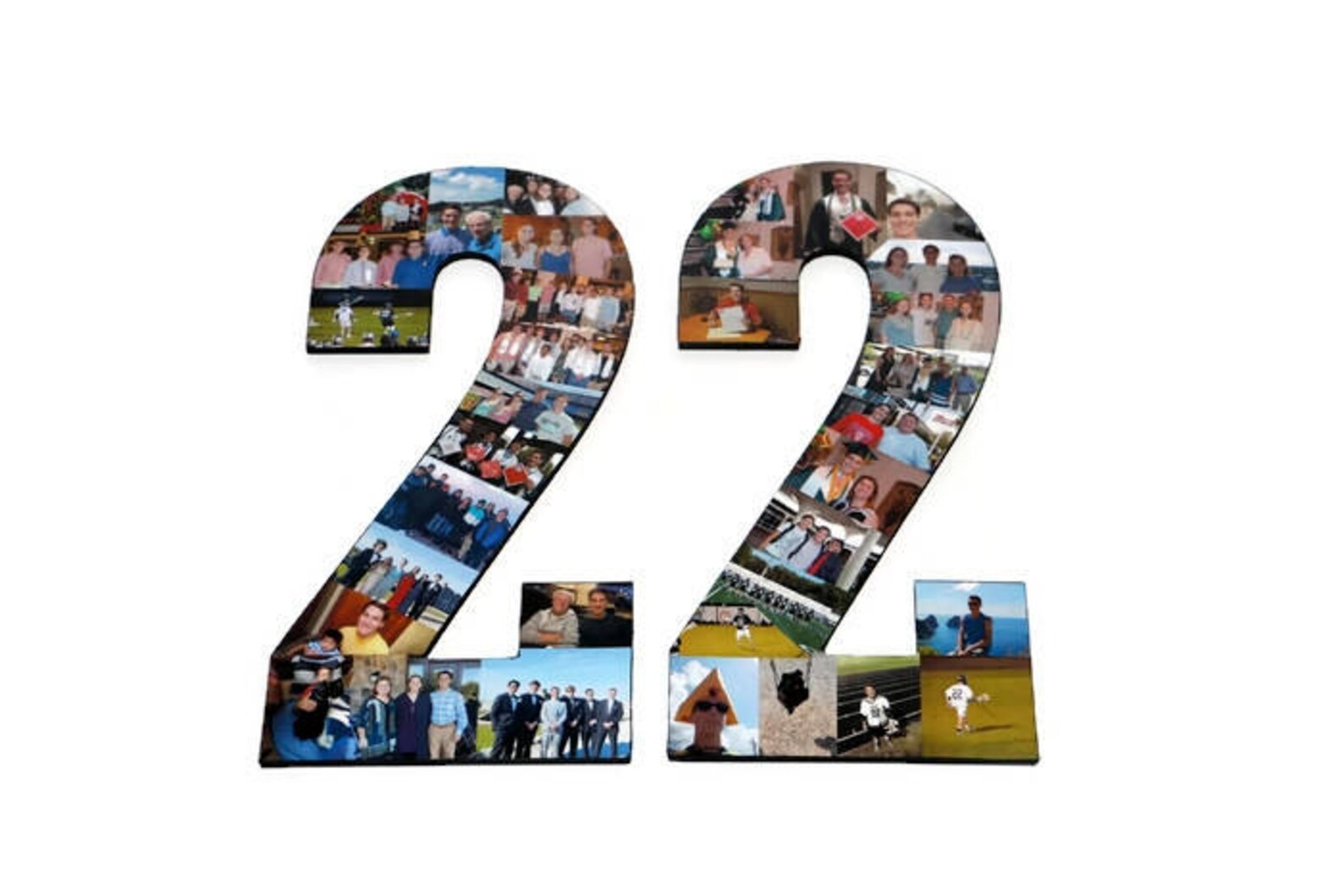 Number 22 Photo Number Collage Picture Frame College Sport - Etsy