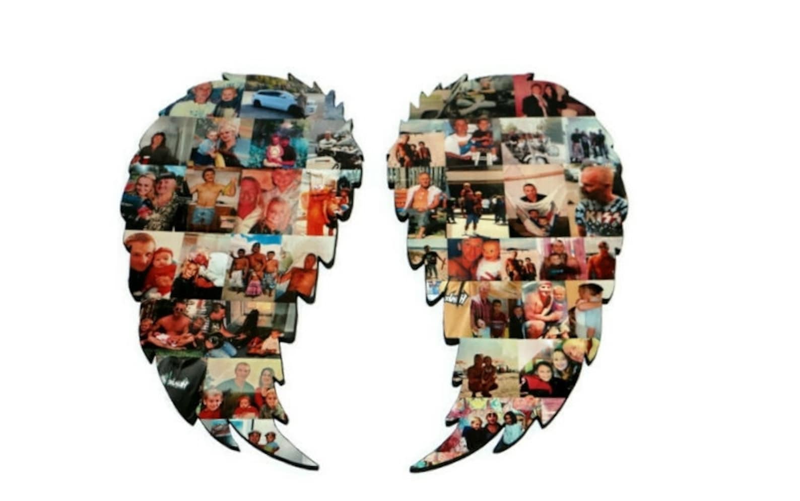 Angel Wings Angel Wing Photo Collage Angel Wing Wall Decor | Etsy