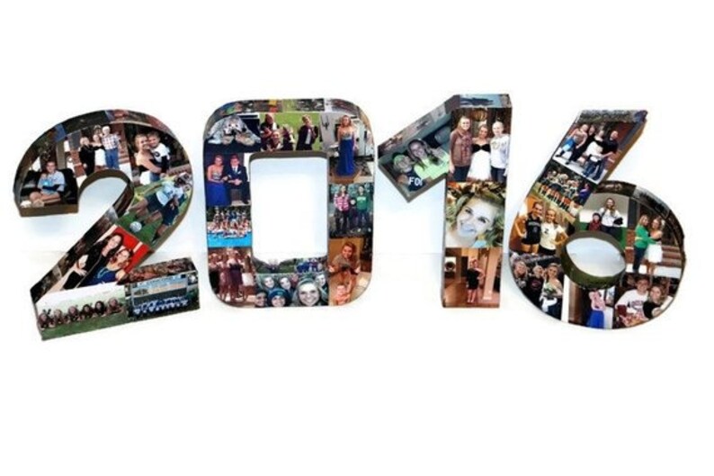 2018 2019 Graduation Photo Collage Number Picture Number Collage Grad ...