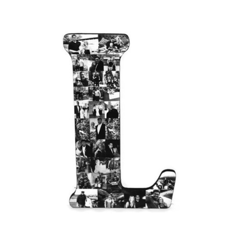 18" Letter Photo Collage, Custom Made Photo Collage in a Letter Shape ...