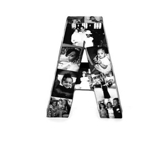 Letter Photo Collage | Picture Collage | Personalized Monogram 12" 3D ...