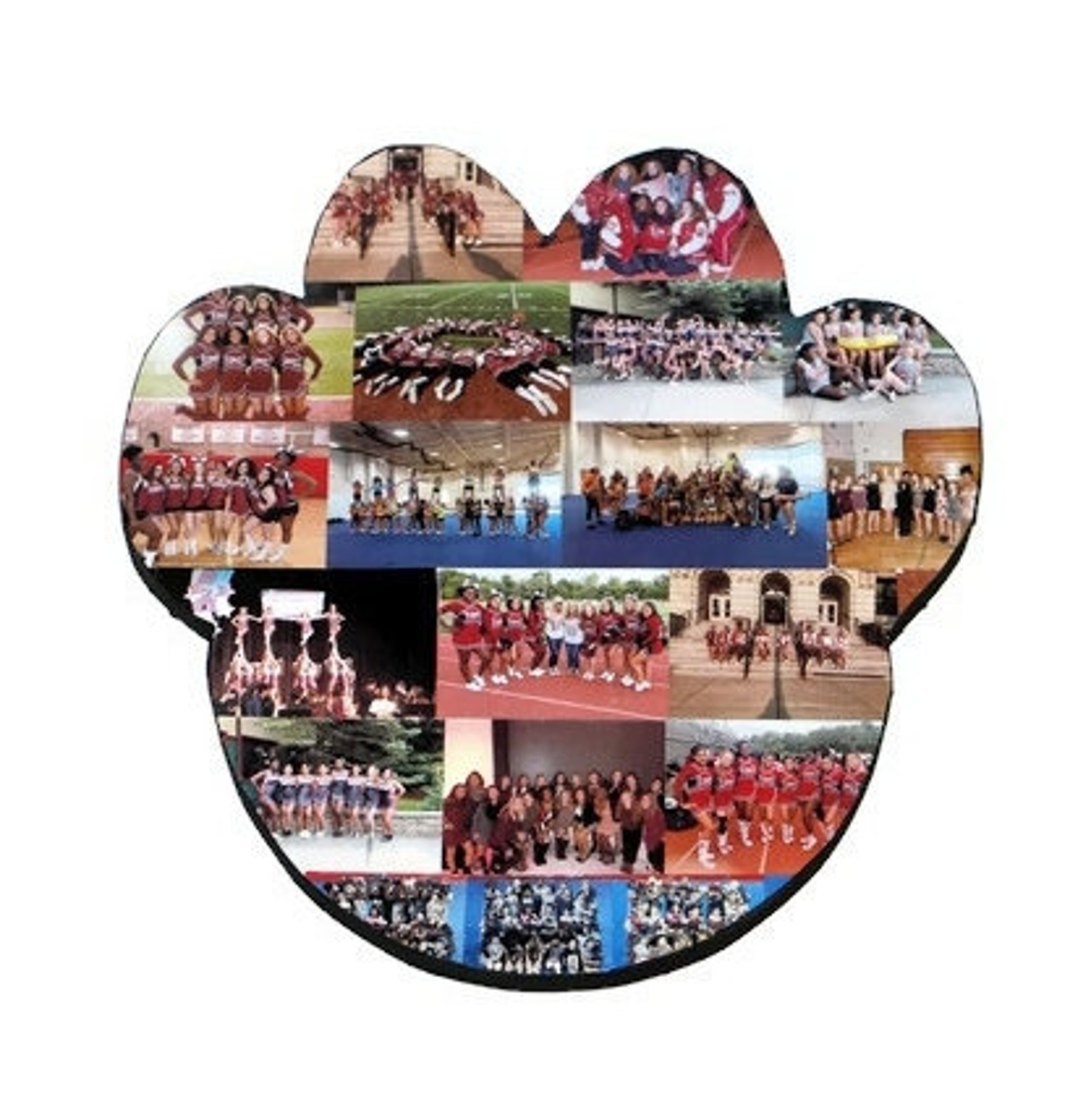 Paw Print Photo Collage Paw Print Wood Cut Out School - Etsy