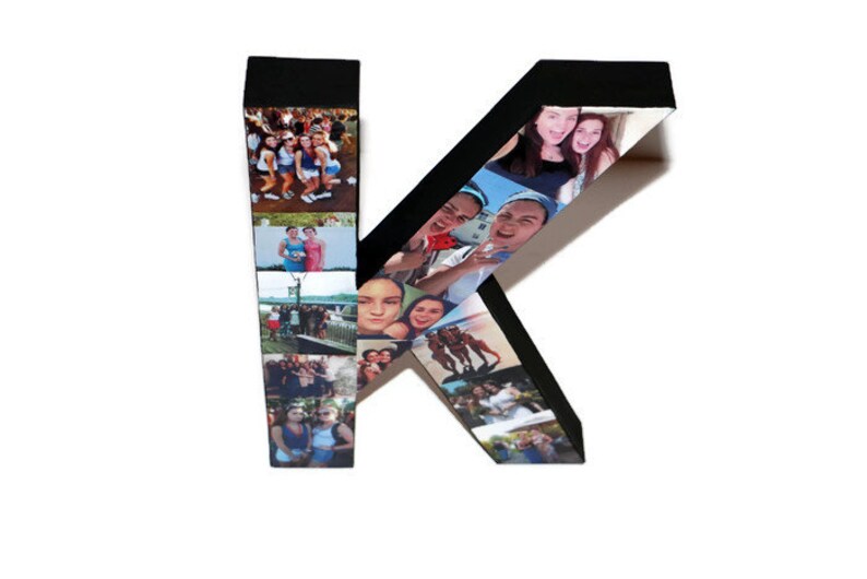 3D 16 Huge Photo Initial Collage Gift Picture Frame - Etsy