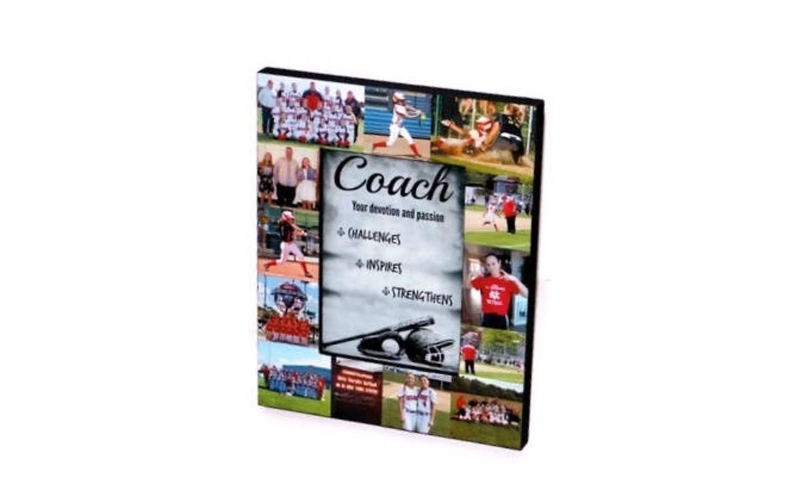 Baseball Coach Picture Frame, Softball Photo Collage, Thank You Coach ...