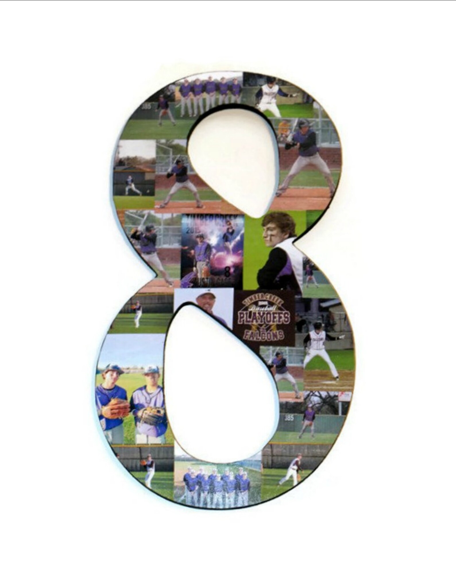 Number 8 8th Photo Collage Huge 18 Number Picture | Etsy