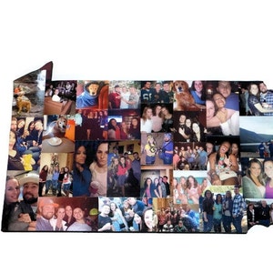 Wooden Custom State Collage Gift College Moving Missing Home Ohio ...