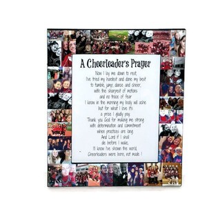 Cheerleader Prayer Picture Frame Collage Cheerleading Print Photo Frame ...