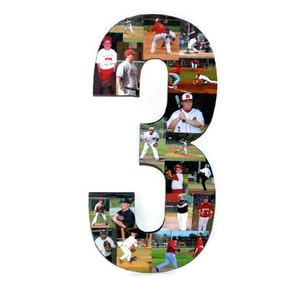 Graduation Photo Number Collage Jersey Number Picture Frame Children's ...