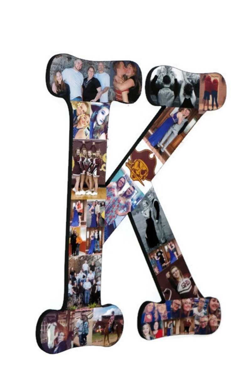 Letter With Pictures Graduation Photo Display Senior - Etsy