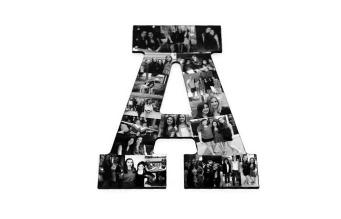 Letter A Photo Collage Gift Letter Photo Collage Photo | Etsy