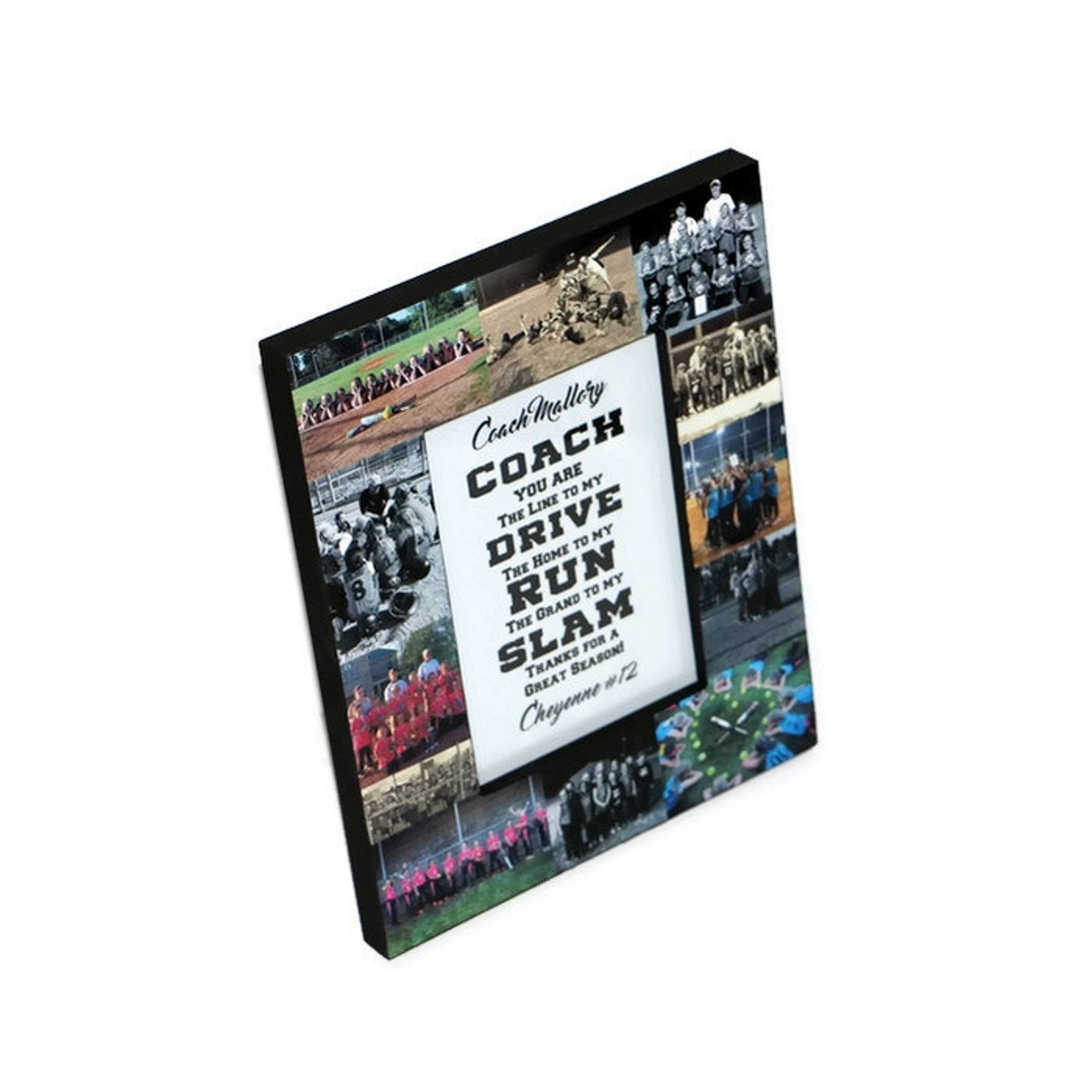 Coach Gift Photo Frame Collage Coaches Gift Soccer Coach | Etsy