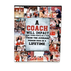 Coach Gift Picture Frame Collage Cheerleading Print Photo Frame ...