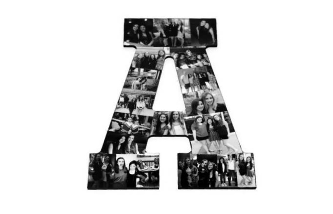 Letter A Photo Collage Gift Letter Photo Collage Photo | Etsy