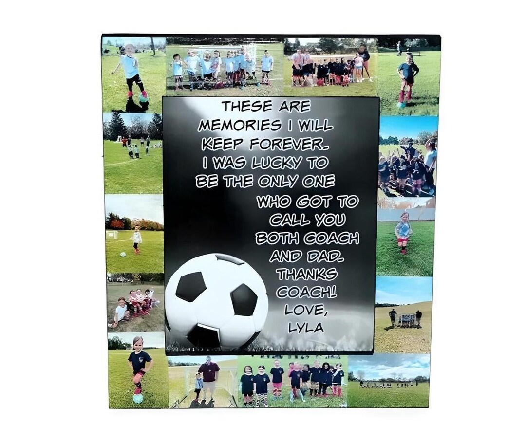 Best Coach Dad Gift \ Greatest Dad Picture Frame \ Thank You Dad \ Dad ...