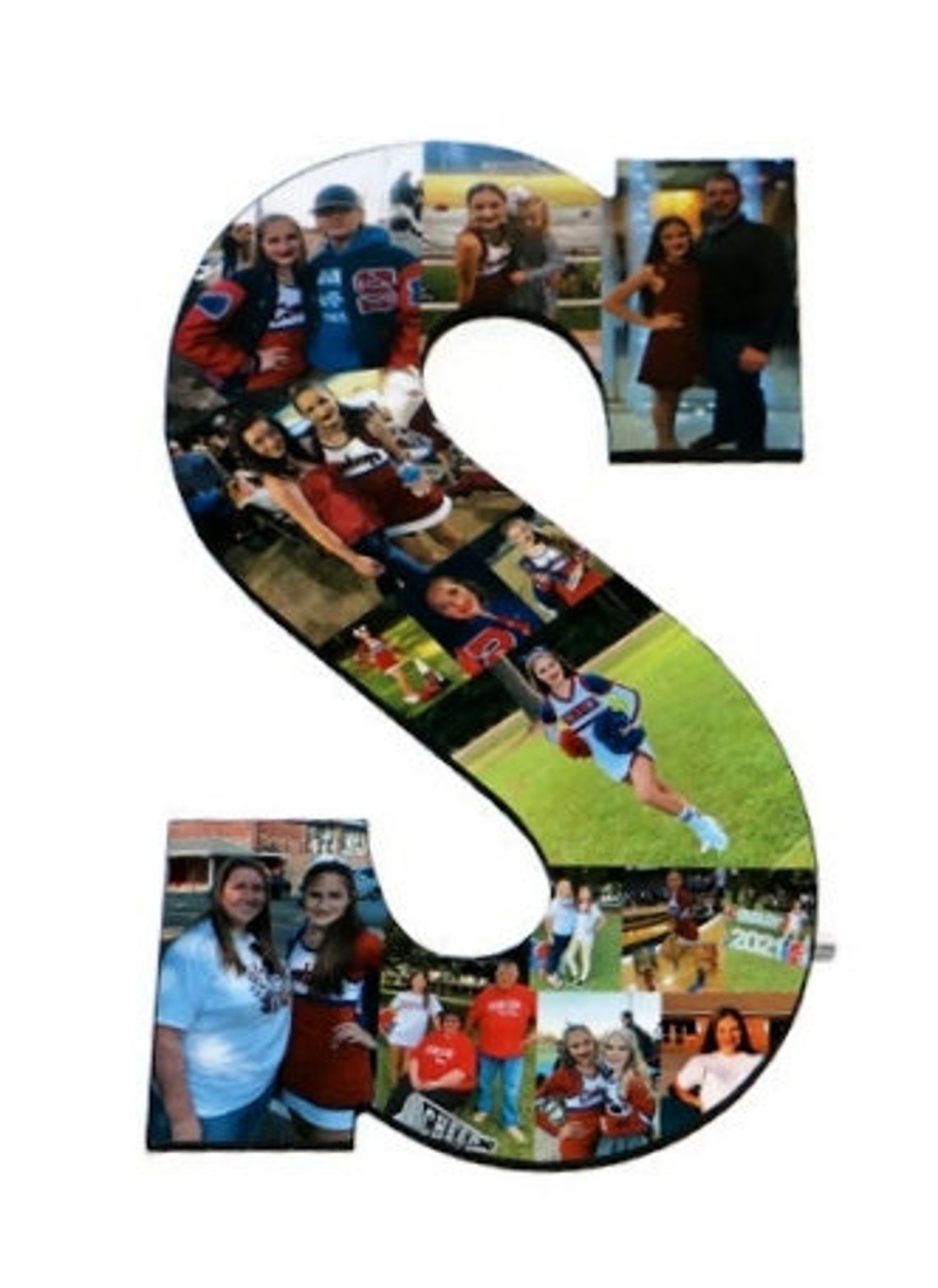 Photo Collage Letter M Photo Collage frame Photo Collage | Etsy