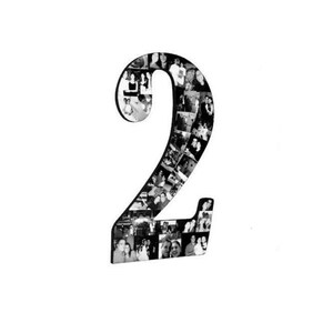 2 Number 2 Photo Number Collage Huge Picture Frame College Sport 2nd ...