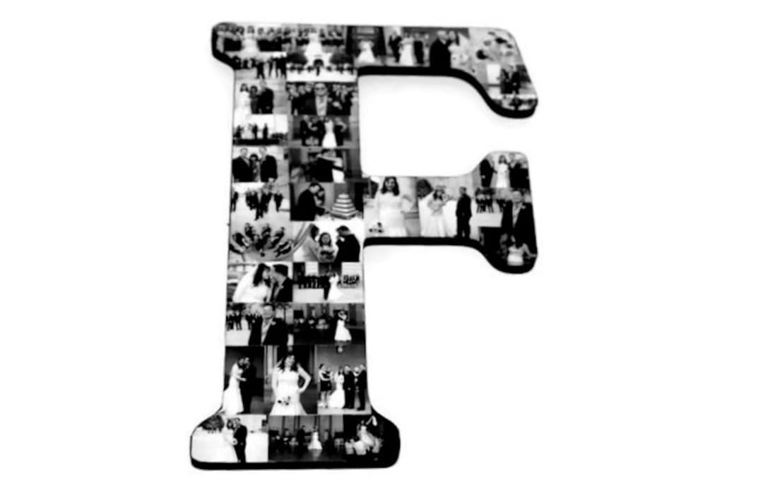 Huge 18" Letter Photo Collage Dorm Room Letter, Alphabet Collage ...