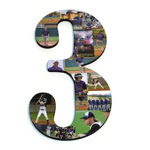 Number 8 8th Photo Collage Huge 18" Number Picture Collage Birthday ...