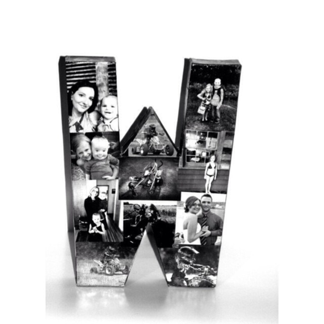 Custom Photo Collage Letter Girlfriend Gift, Children's, College Dorm ...