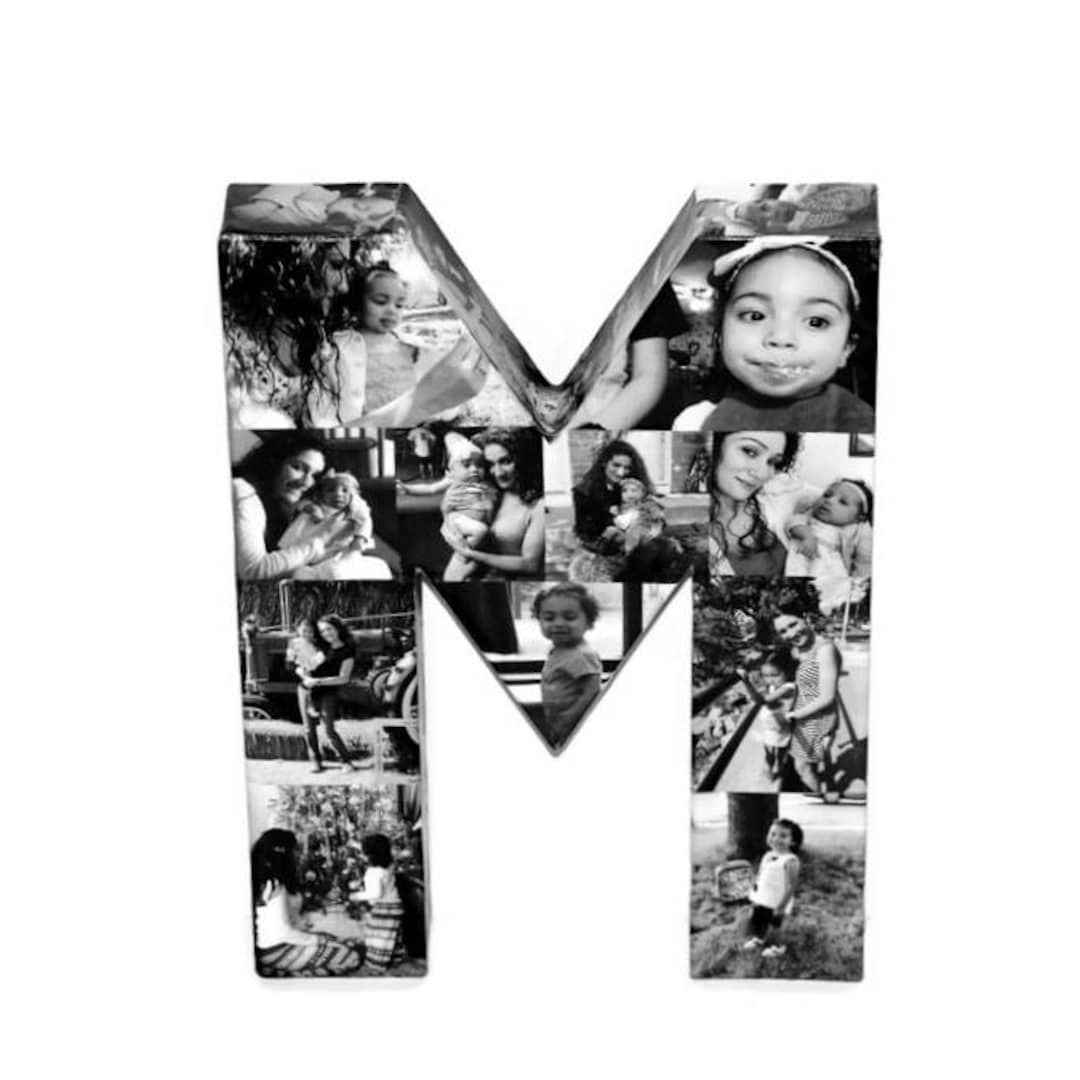 Letter M Letter H | Photo Collage | Birthday Gift for Her | Birthday ...