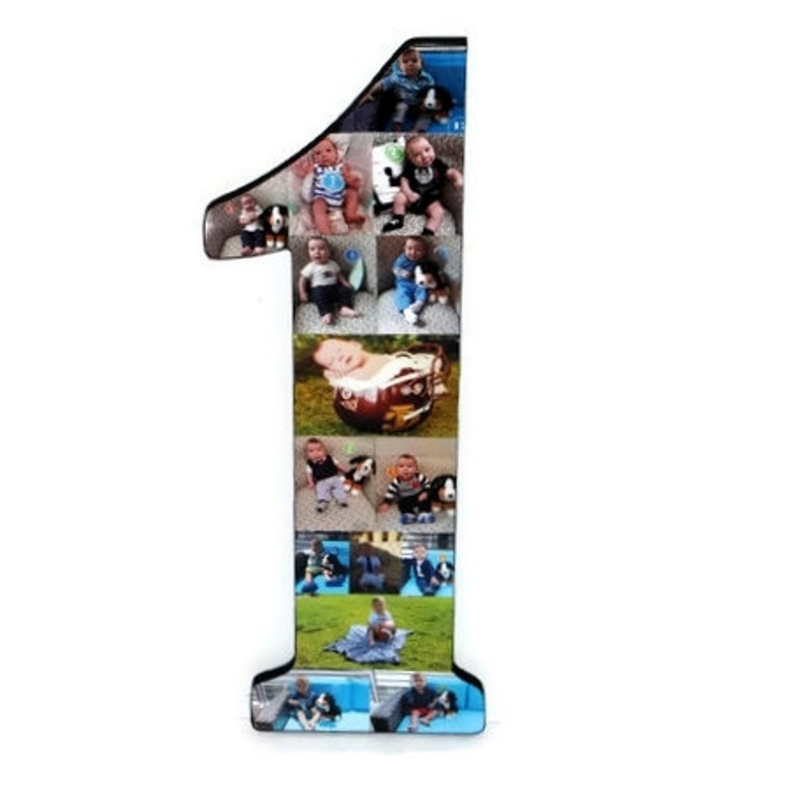Number 1 One With Photos Number Collage Baby's First Birthday One Year ...
