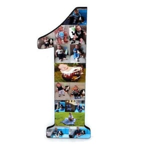 Number 1 One With Photos Number Collage Baby's First Birthday One Year ...