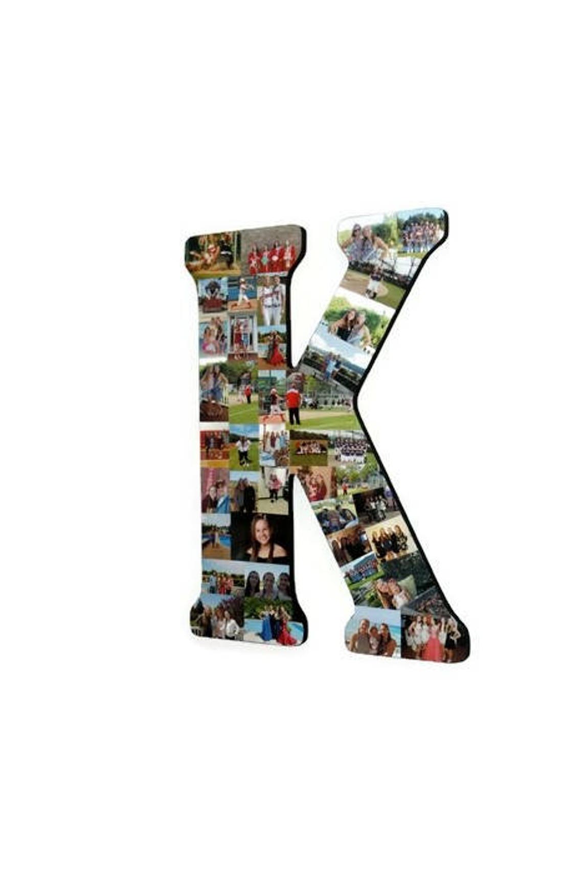 LETTER PHOTO collage Photo collage Letter Collage Letter | Etsy