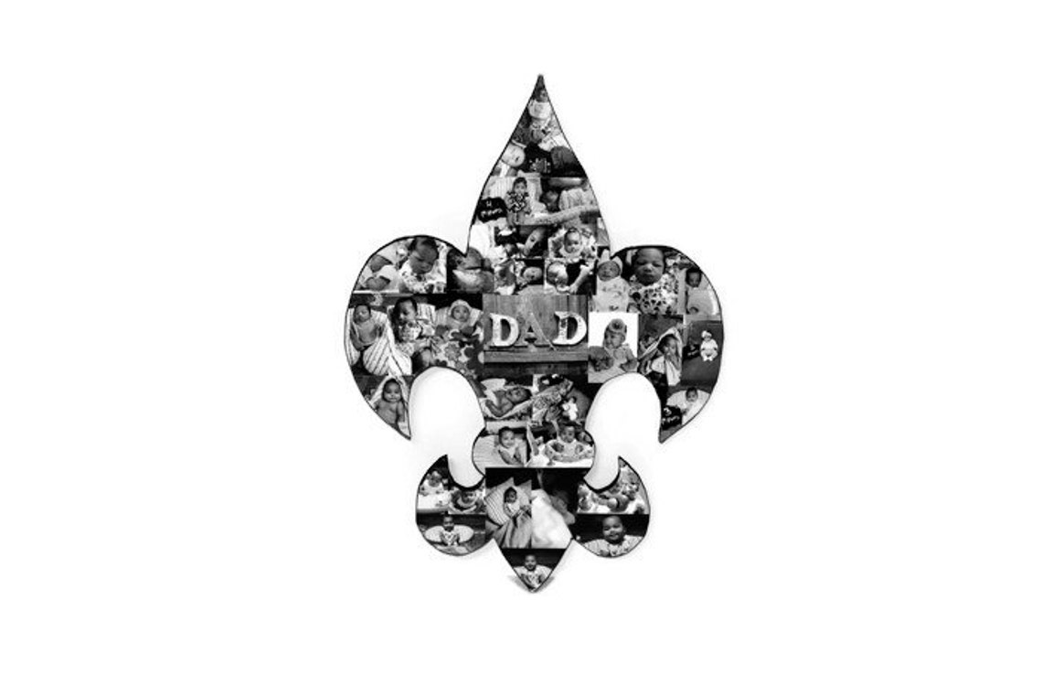 Saint Symbol Wood Cut Out With Photos Picture Collage - Etsy