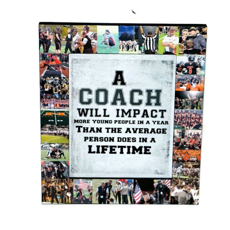 Thank You Gift for Coach, Football Coach, Frame, Basketball Coach ...