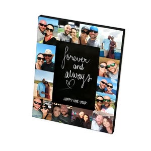 1 Year Anniversary Picture Frame | Collage Frame | Forever and Always ...