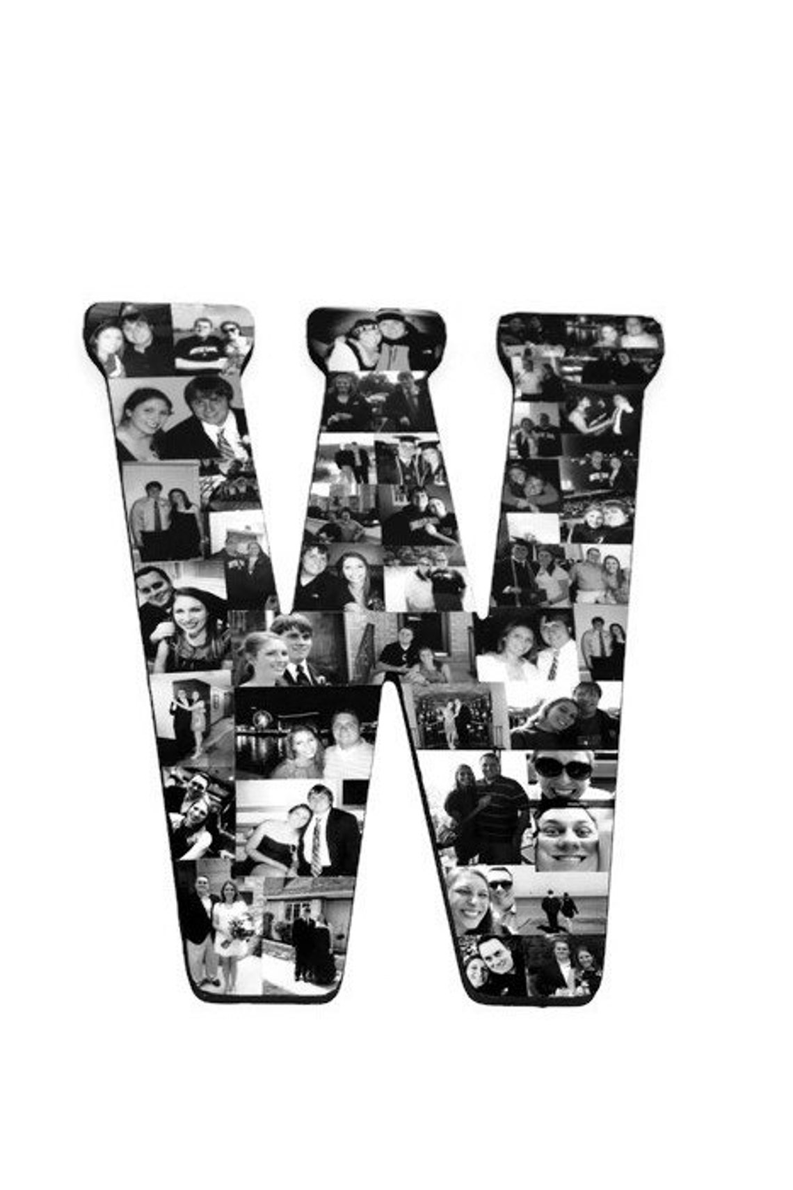 Letter W Letter Photo Collage Photo Collage Letter | Etsy