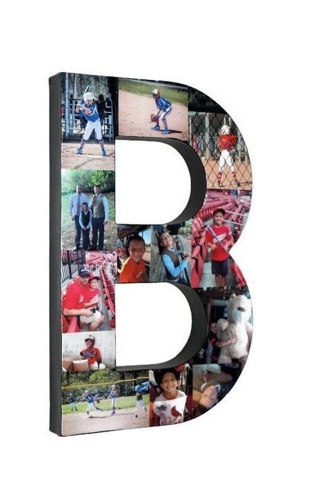 3D 16 Huge Photo Letter Collage Gift Picture Frame | Etsy