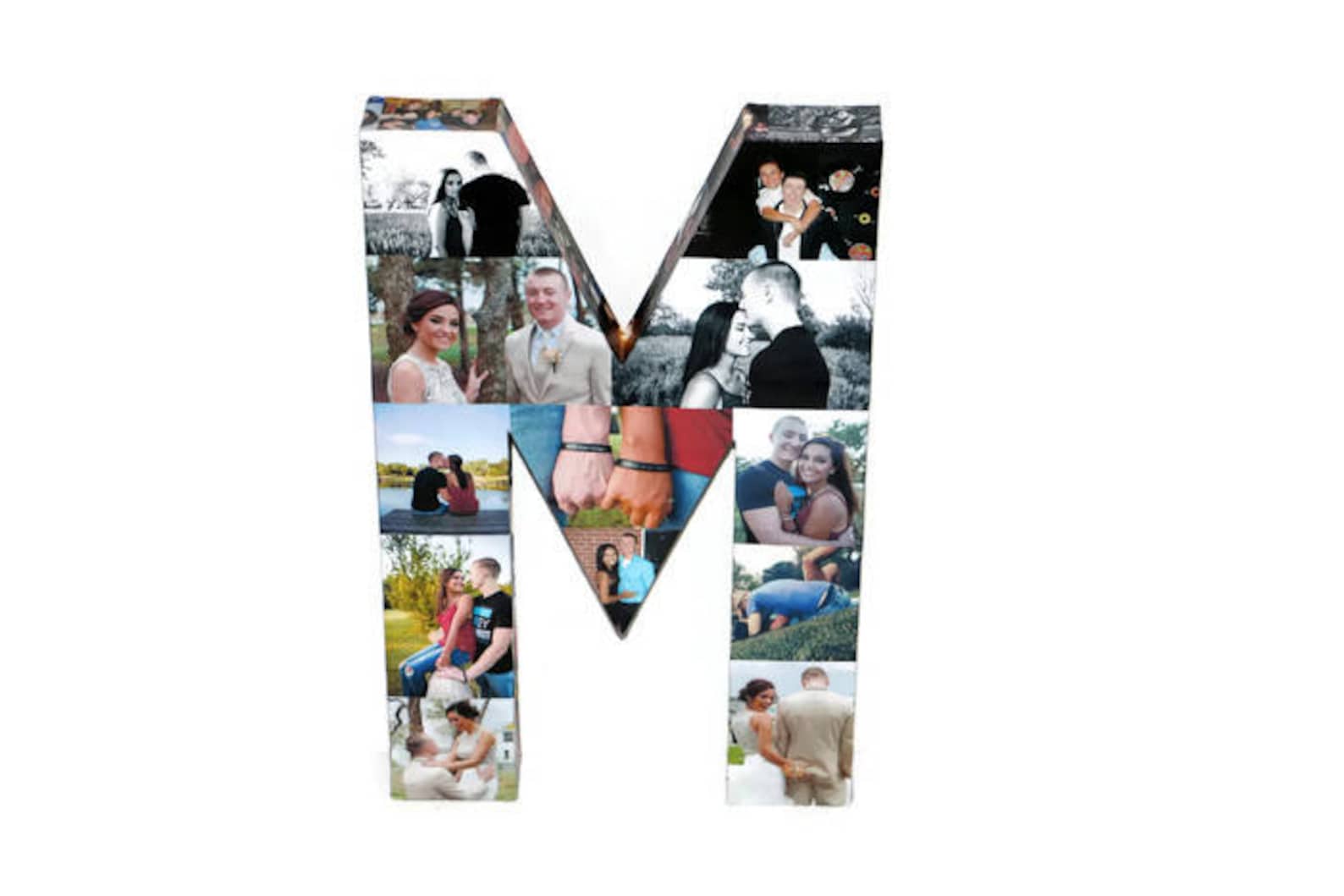 Letter Photo Collage, Free Standing Letter, 3D Letter, Picture Collage ...