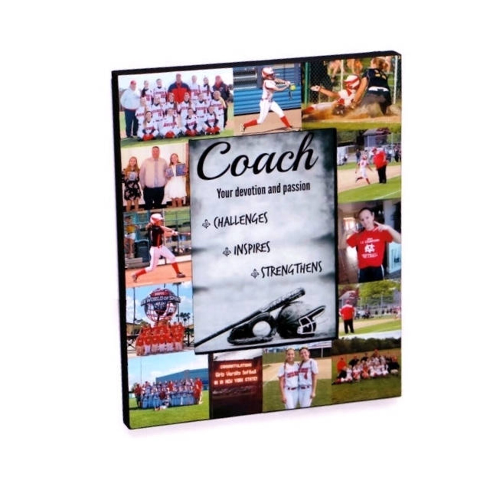 Baseball Coach Picture Frame Softball Photo Collage Thank | Etsy