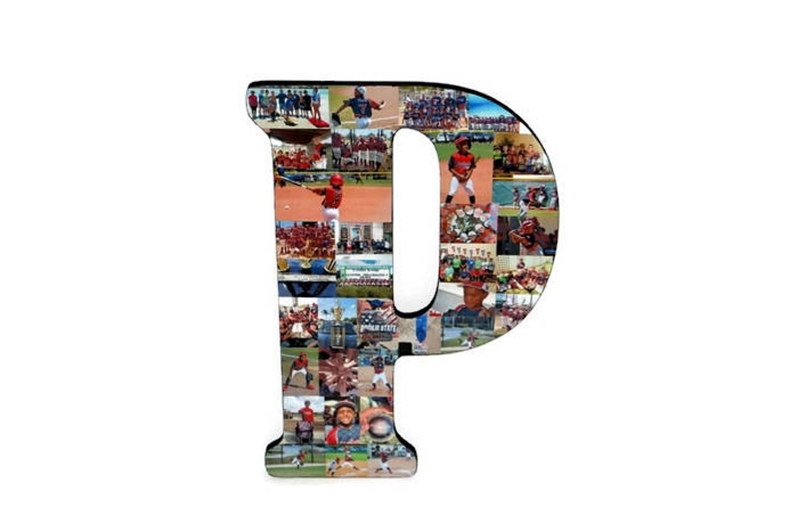 PHOTO LETTER COLLAGE Letter With Photos Initial Collage - Etsy