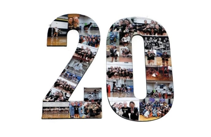 Number 20 Photo Number Collage Picture frame College Sport | Etsy