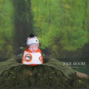 Star Wars BB-8 Droid Sphero Inspired Handmade Crochet Newborn Baby ...