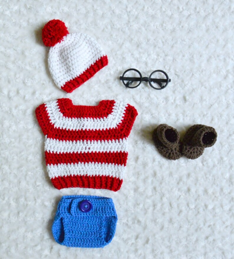Handmade Waldo-inspired Wenda and Waldo Baby Crochet | Etsy