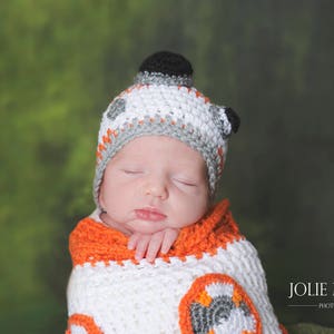 Star Wars BB-8 Droid Sphero Inspired Handmade Crochet Newborn Baby ...