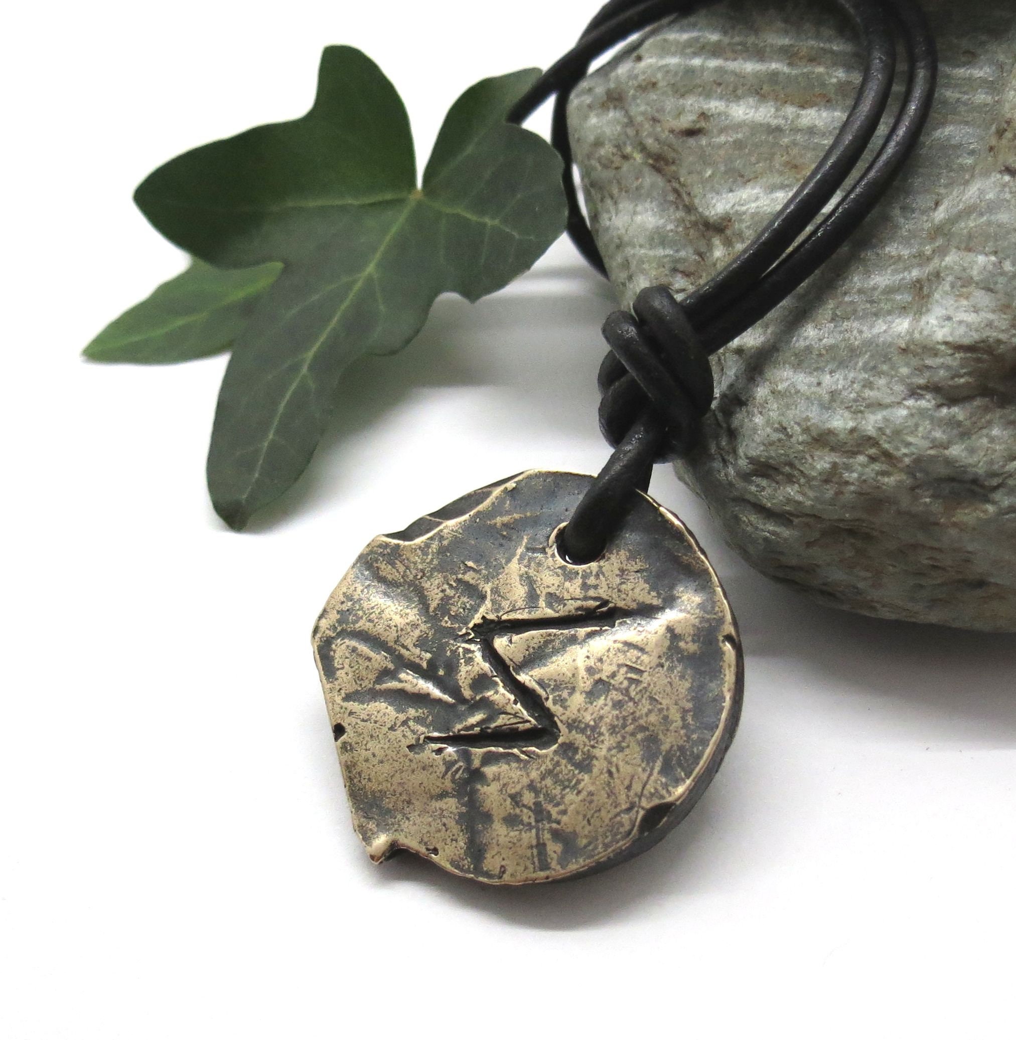 Sowilo Rune Necklace Gold Success Rune Pendant Viking | Etsy